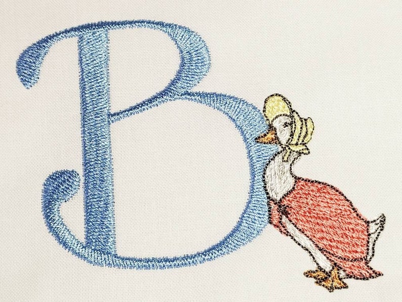 Peter Rabbit Alphabet Machine Embroidery Designs 2 Sizes - Etsy Australia