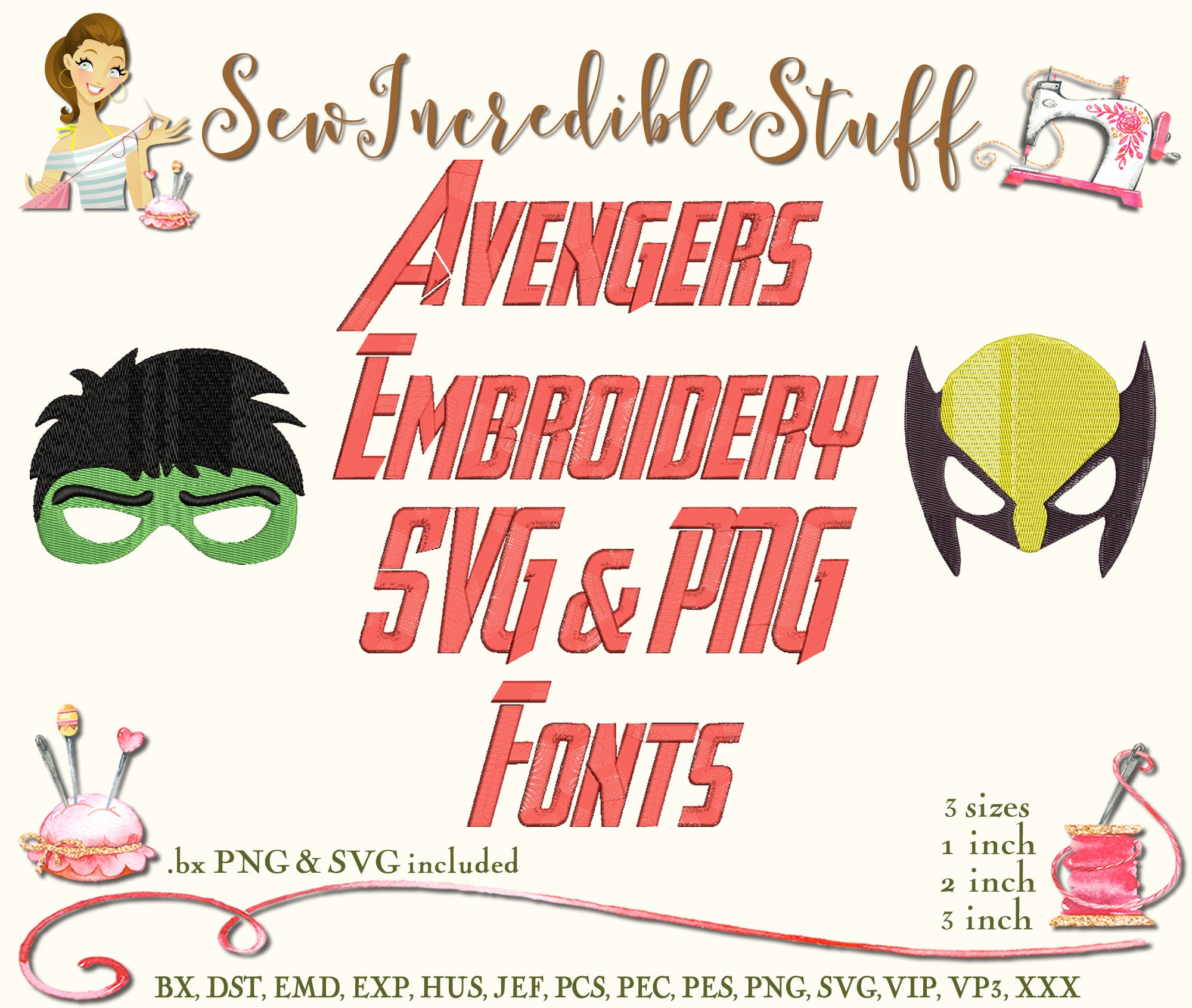 Avengers Machine Embroidery PNG and SVG Fonts 3 Embroidery - Etsy UK