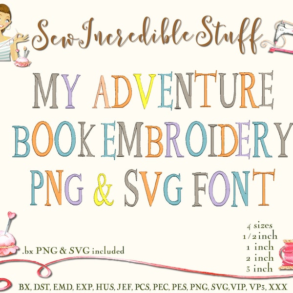 My Adventure Book Font - Etsy