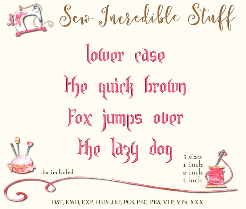 Charmed Television Show Machine Embroidery and SVG Fonts BX | Etsy