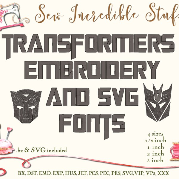 Pes File Font - Etsy