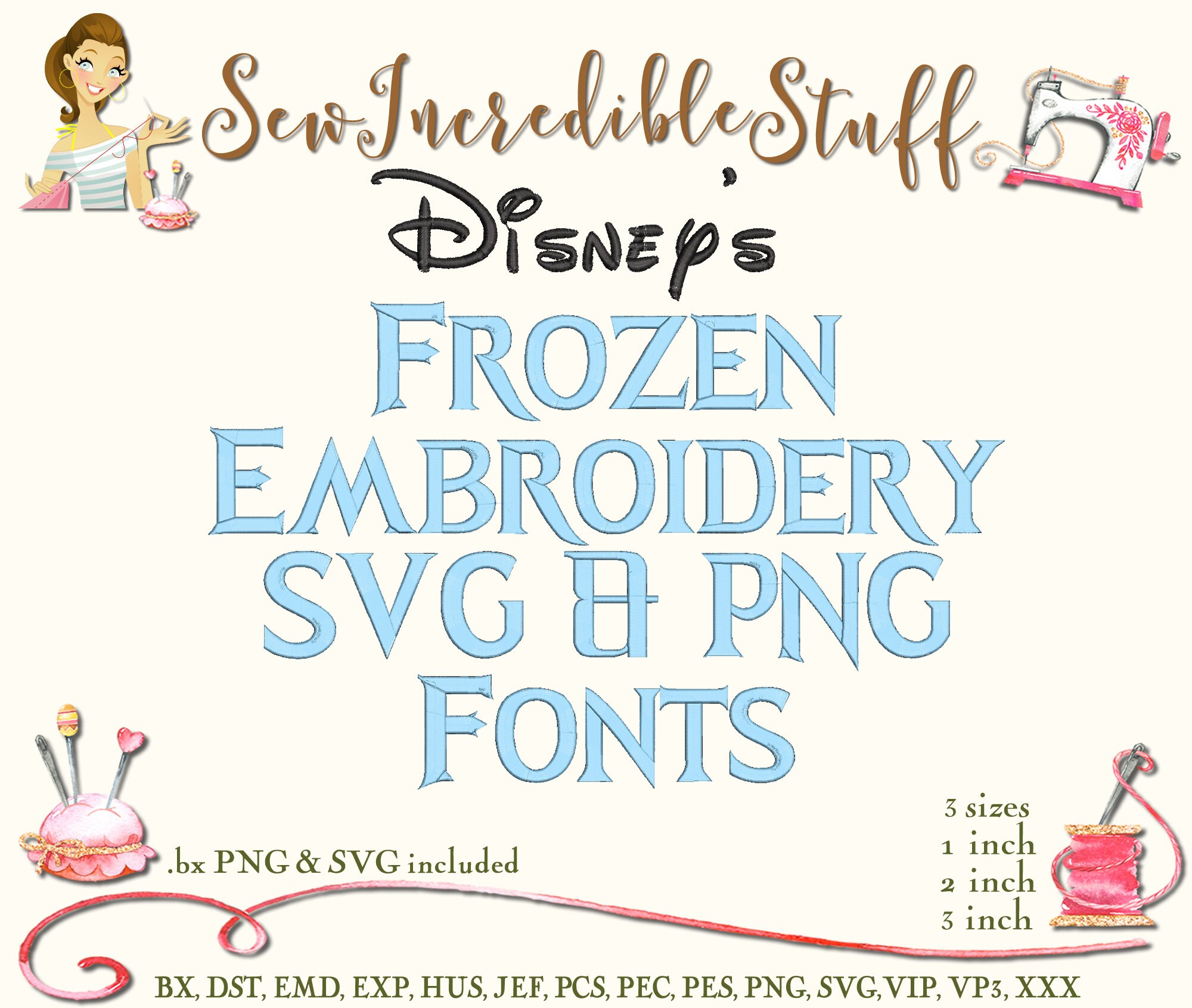 Frozen Embroidery - Etsy