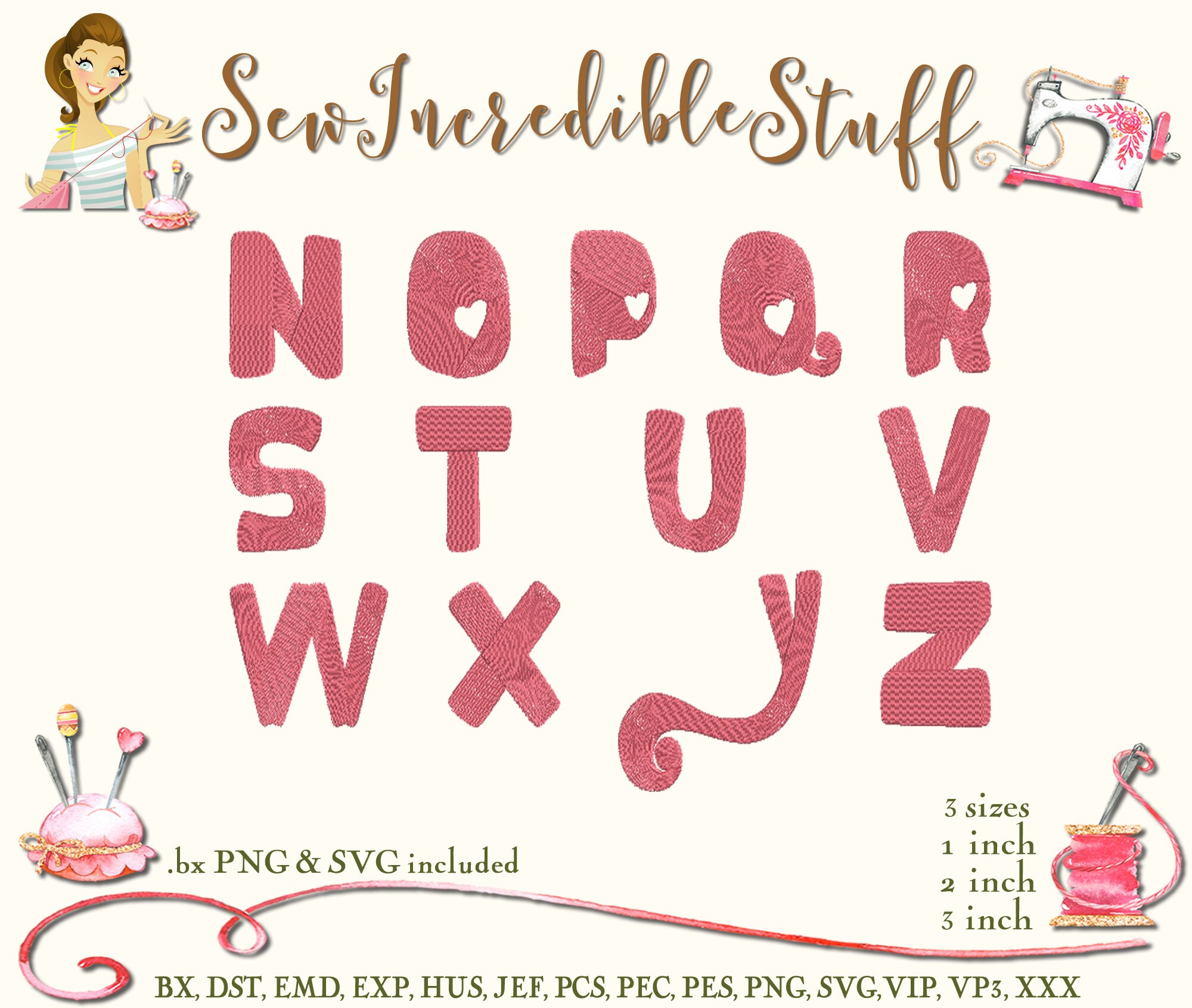 My Little Pony Heart and Script Machine Embroidery, SVG and PNG Fonts ...