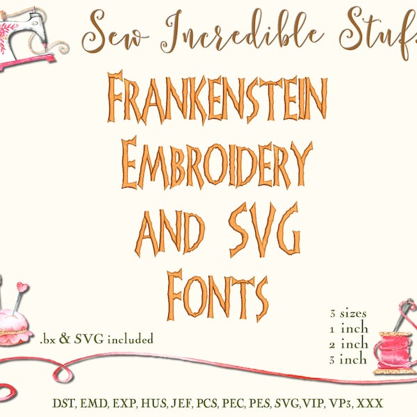 Frankenstein Font - Etsy