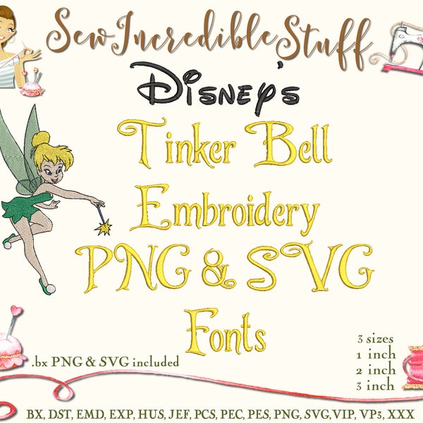 Tinkerbell Font Svg - Etsy