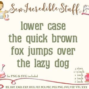 USMC Machine Embroidery, PNG and SVG Font., 4 Sizes - Bx Font - 11 ...