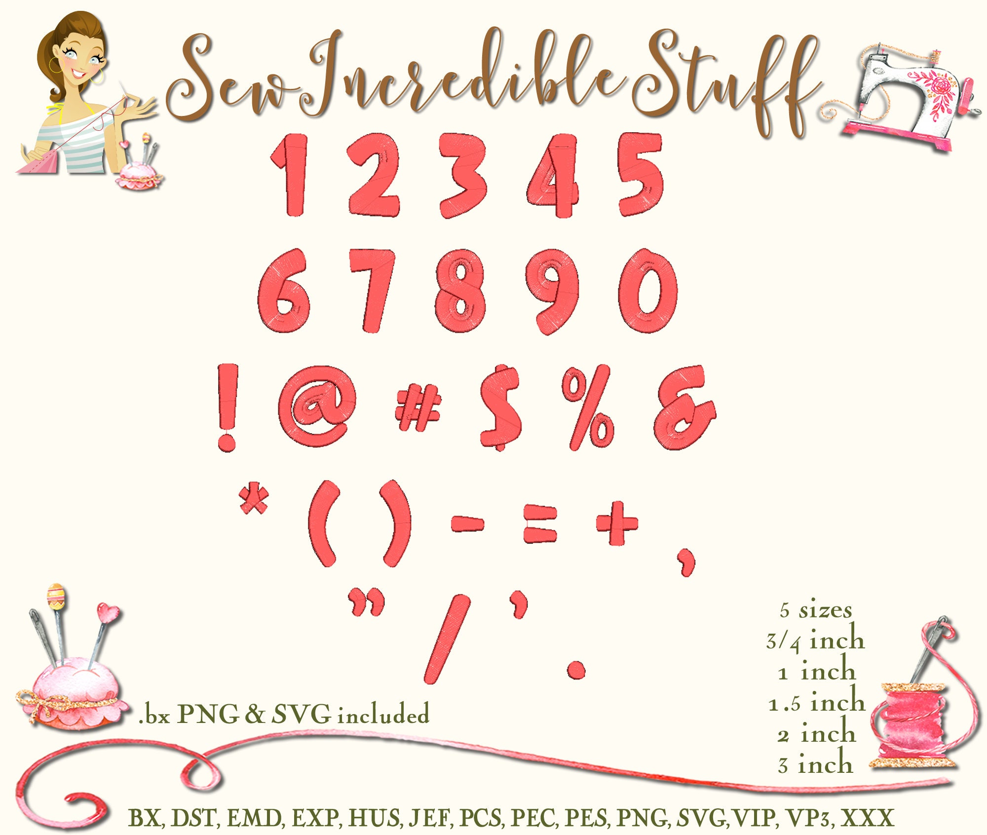 Turning Red Machine Embroidery PNG and SVG Font BX Font Pes - Etsy UK