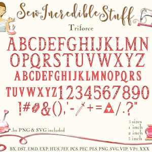 Legend of Zelda Triforce Hylian Gerudo Machine Embroidery, PNG and SVG ...