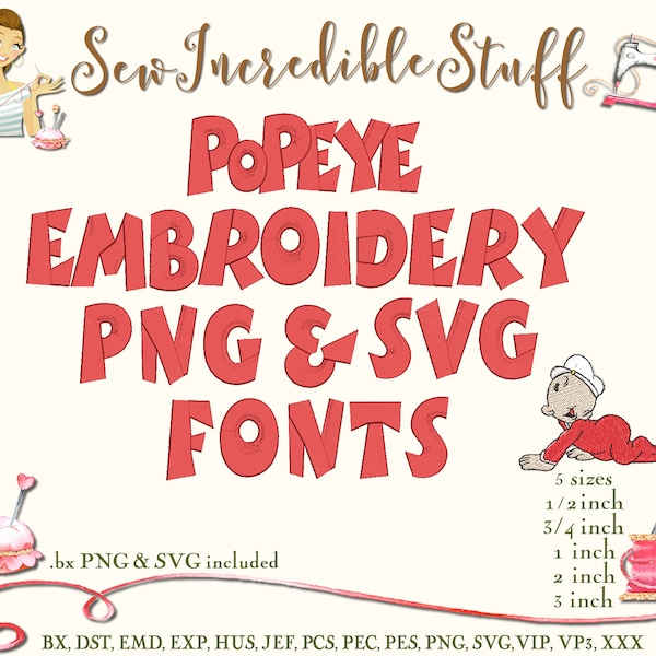 Popeye Font Svg - Etsy