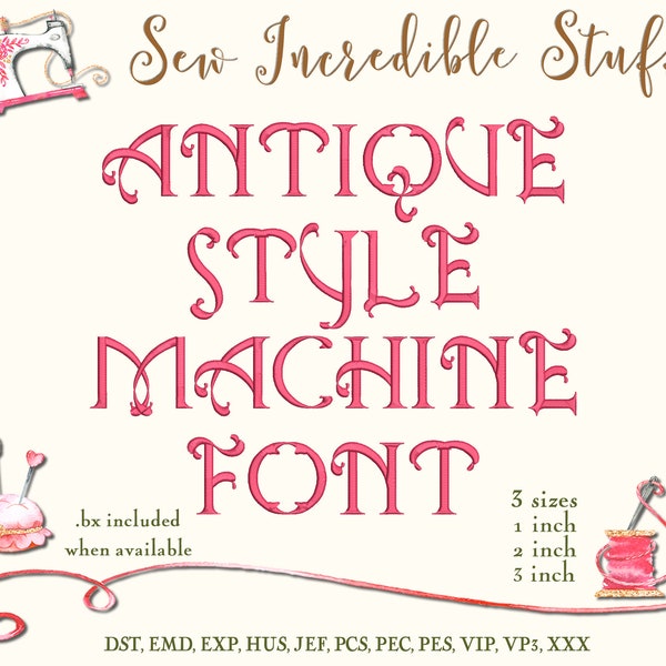 Antique Font - Etsy