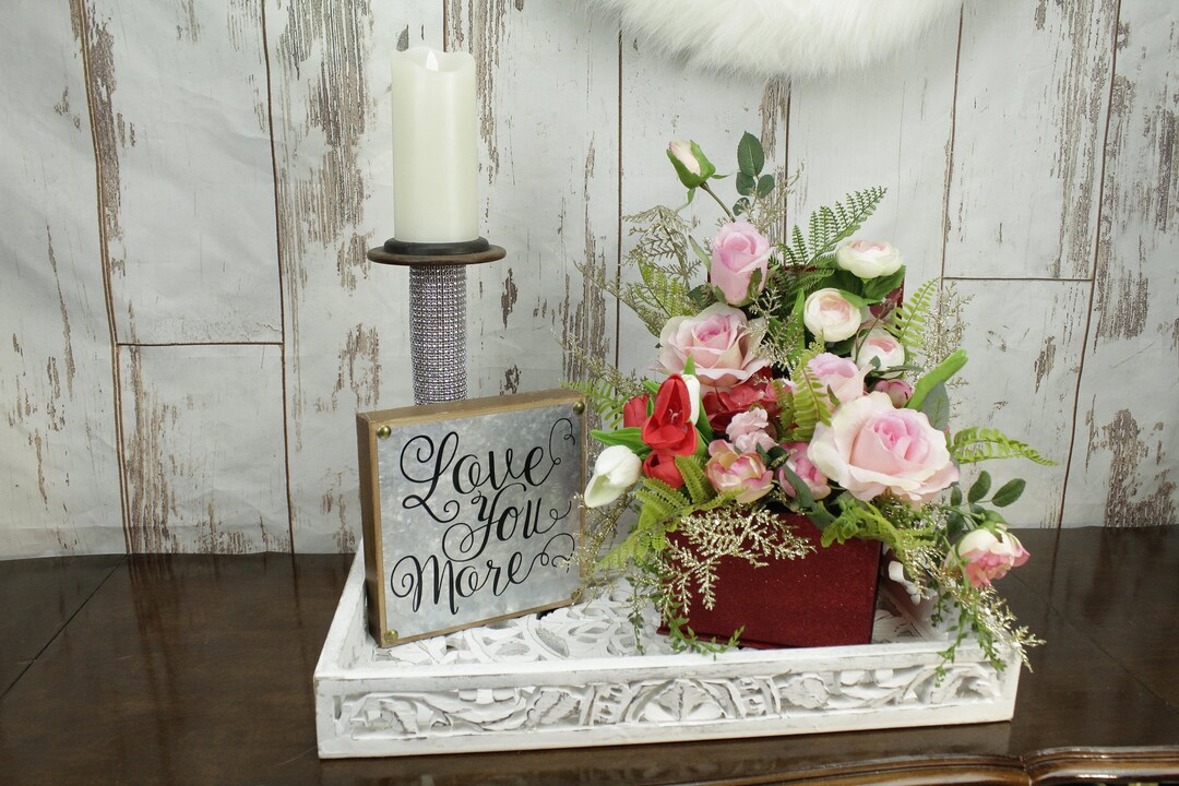 Spring Rose/tulip Arrangement Rose Boxed Arrangement Pink - Etsy