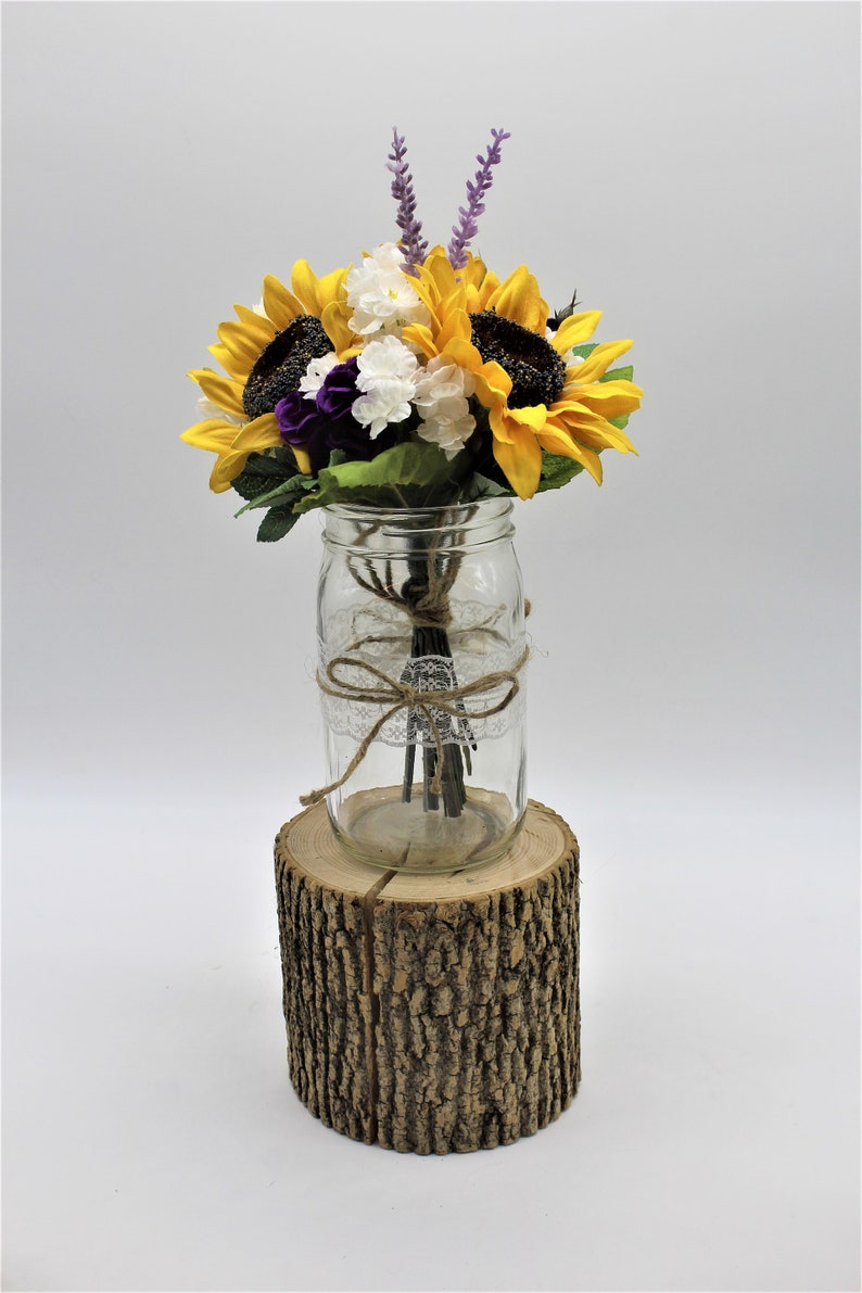Sunflower Centerpiece Wedding Arrangement Custom Sunflower - Etsy
