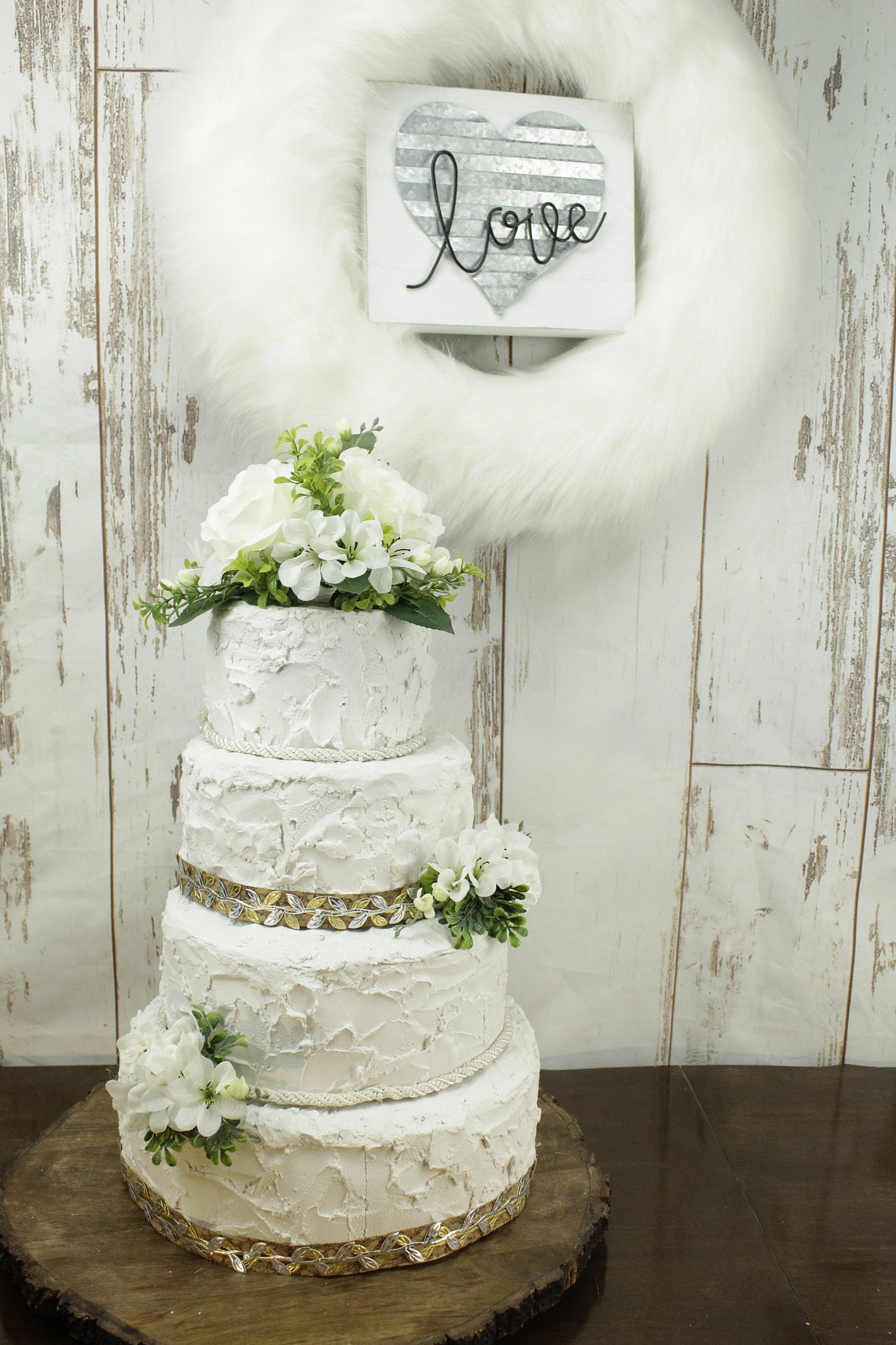 White Rose Cake Topper Elegant Wedding Cake Topper - Etsy