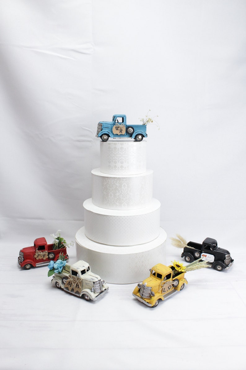 Wedding Cake Truck Toppers Vintage Truck Cake Topper - Etsy