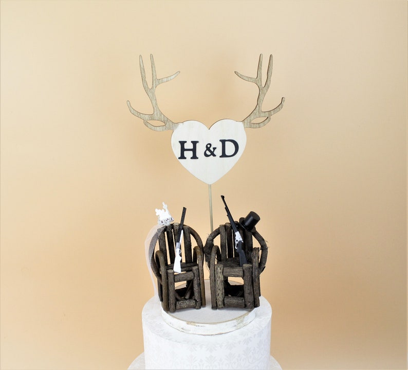 Western Cake Topper Hunters Cake Topper Gun Cake Topper - Etsy