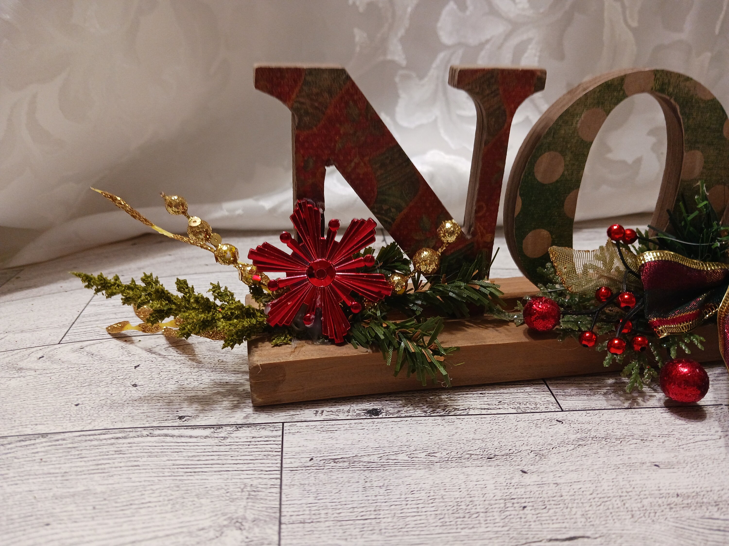 Handmade NOEL Christmas Sign: Chipboard Letters, Holiday Decor - Etsy