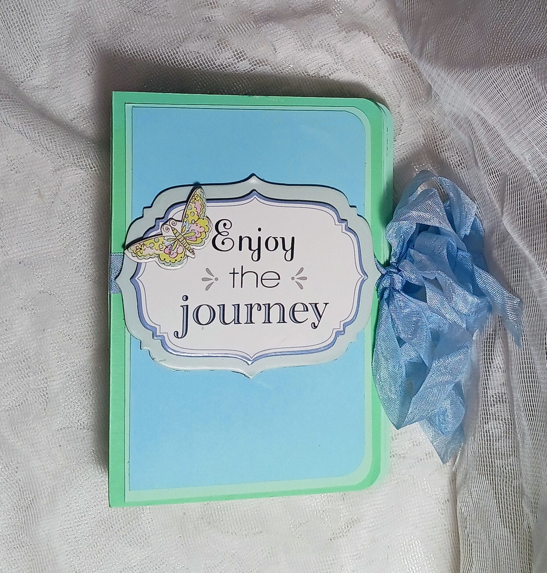 Enjoy the Journey Mini Scrapbook Album for Photos and Memorabilia, Brag ...