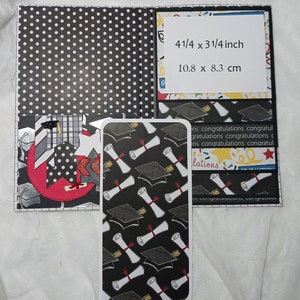 Graduation Mini Waterfall Folio Scrapbook Album for Photos and ...
