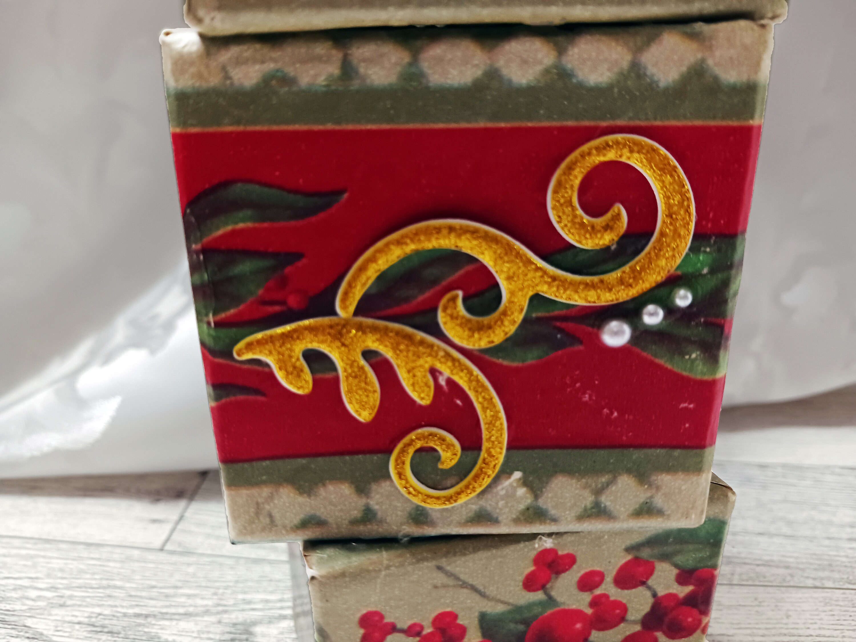 Joy Stacked Paper Mache Blocks Décor / Joy Christmas Blocks / Tier Tray ...