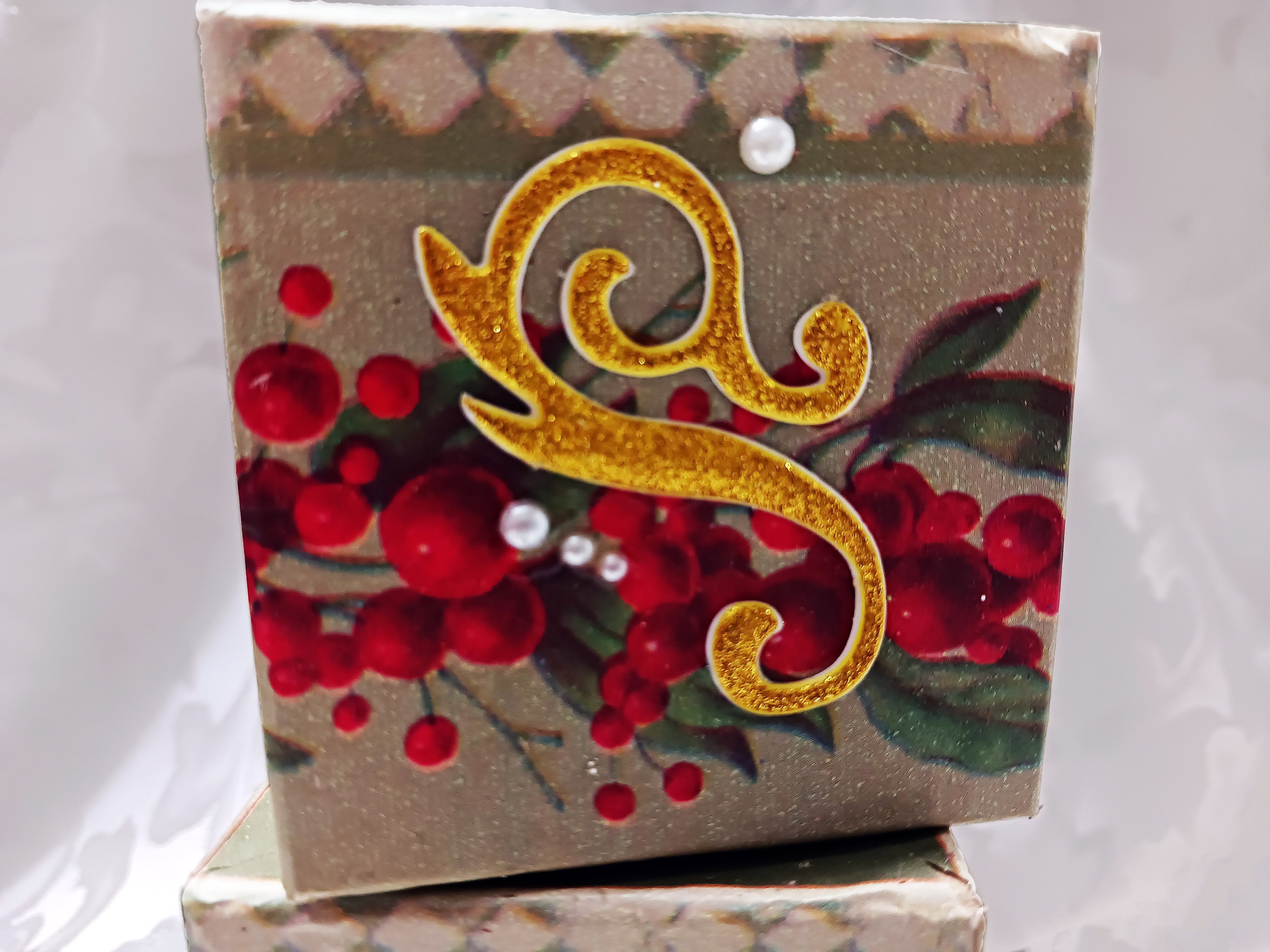 Joy Stacked Paper Mache Blocks Décor / Joy Christmas Blocks / Tier Tray ...