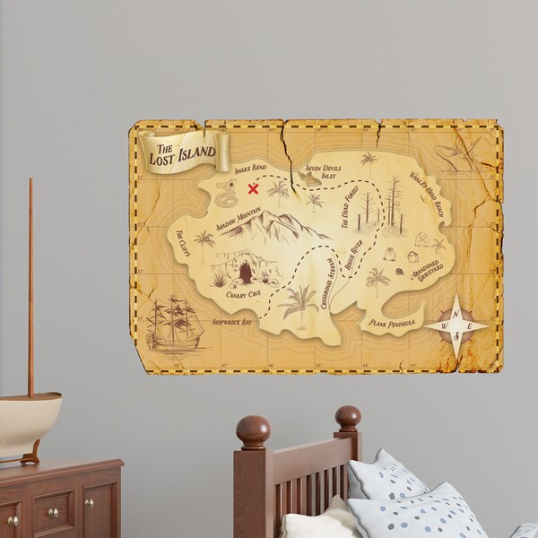 Treasure Map Fabric - Etsy