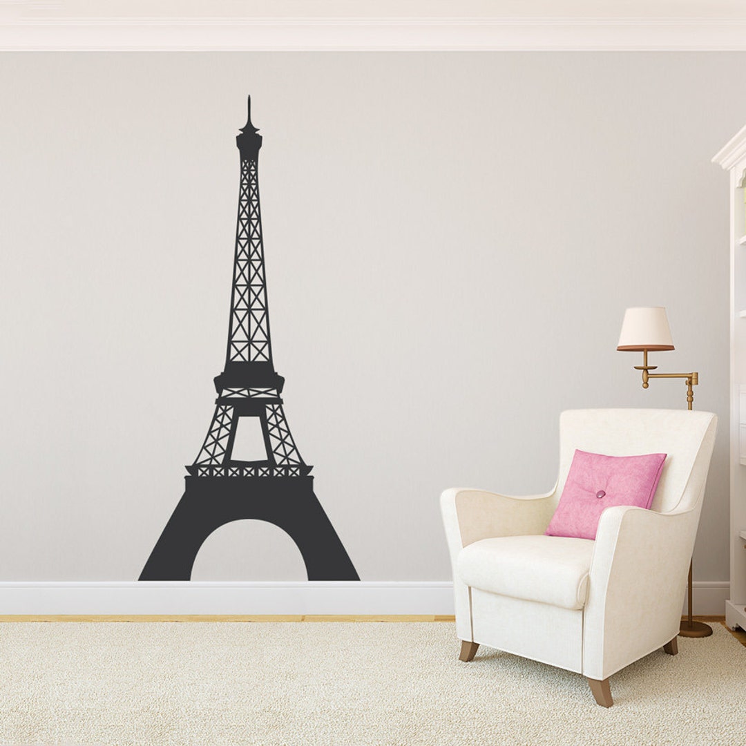 Eiffel Tower Wall Decal - Eiffel Tower Sticker, Eiffel Tower Decal ...