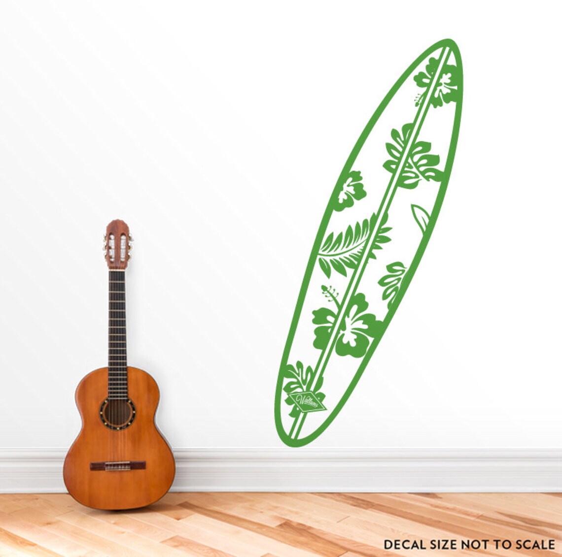 Hawaiian Surfboard Vinyl Wall Art Decal Sticker Surfboard | Etsy