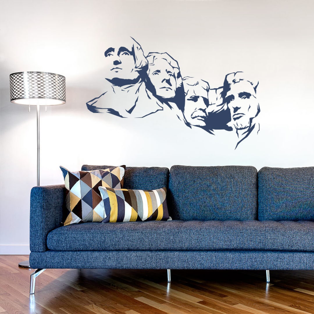 Mount Rushmore Wall Decal - President Art, Famous Monument ...