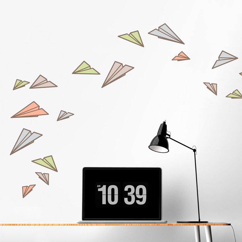 Paper Plane Wall Art - Etsy