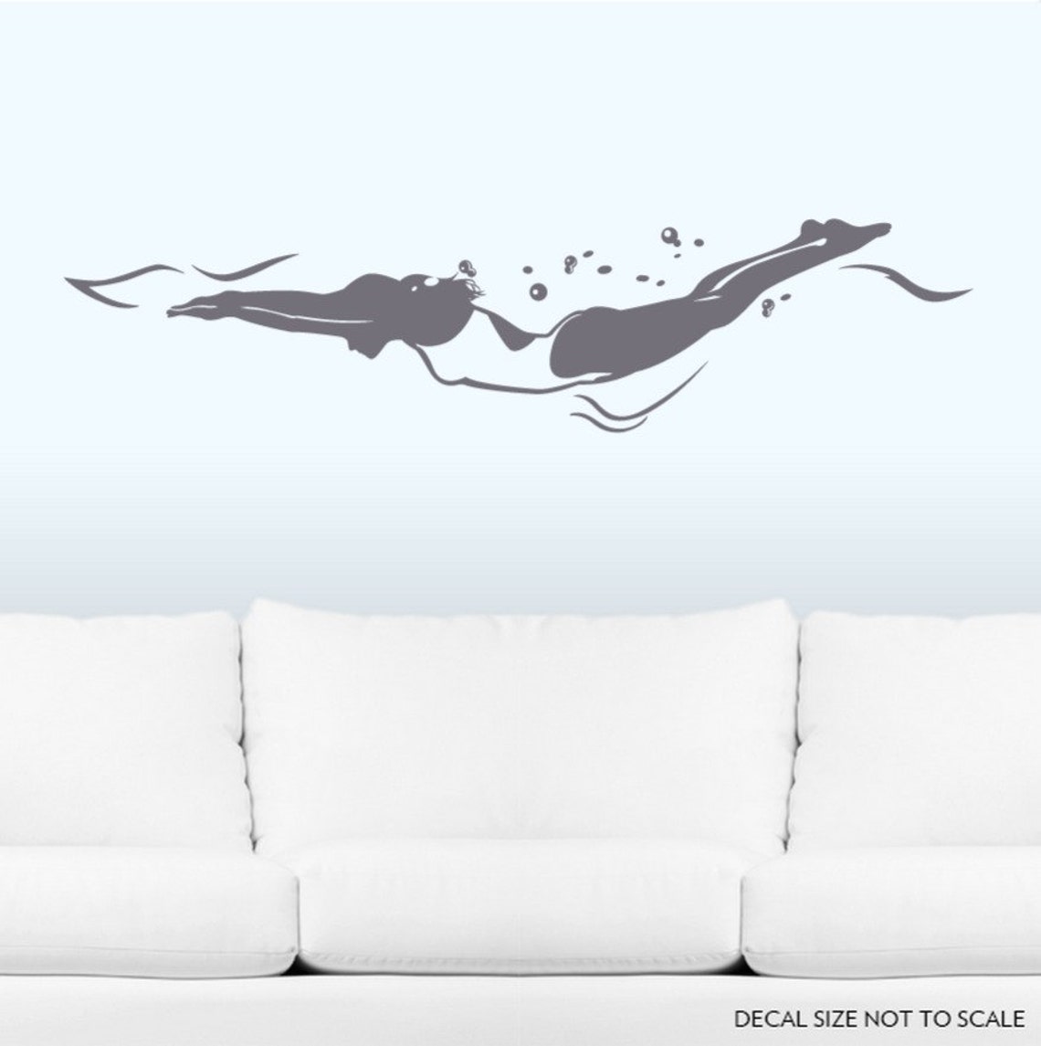 Freestyle Swimmer Wall Decal Swimmer Sticker Swimmer Decal - Etsy