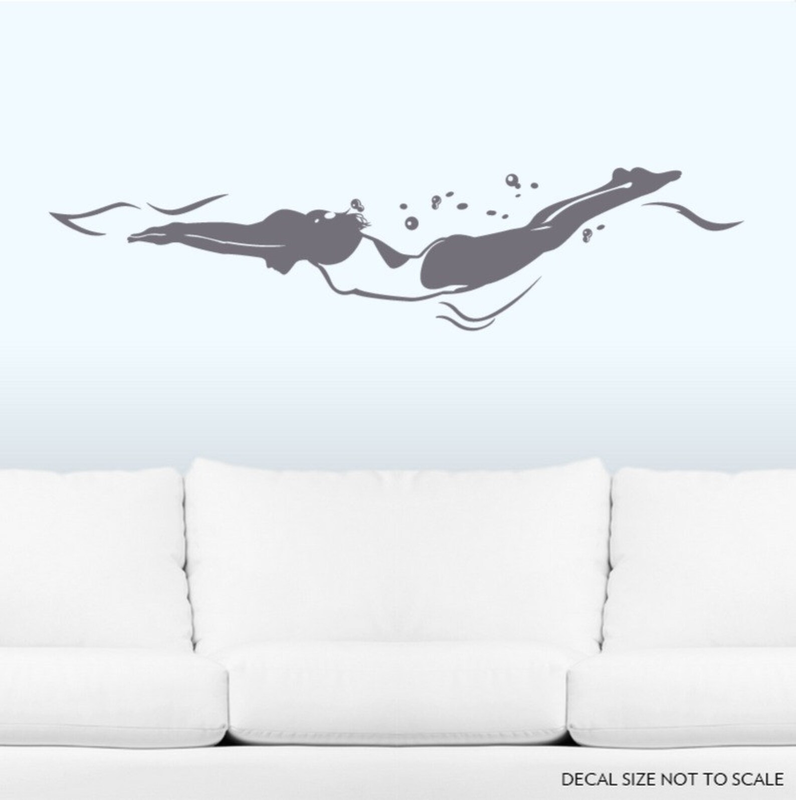 Freestyle Swimmer Wall Decal Swimmer Sticker Swimmer Decal - Etsy