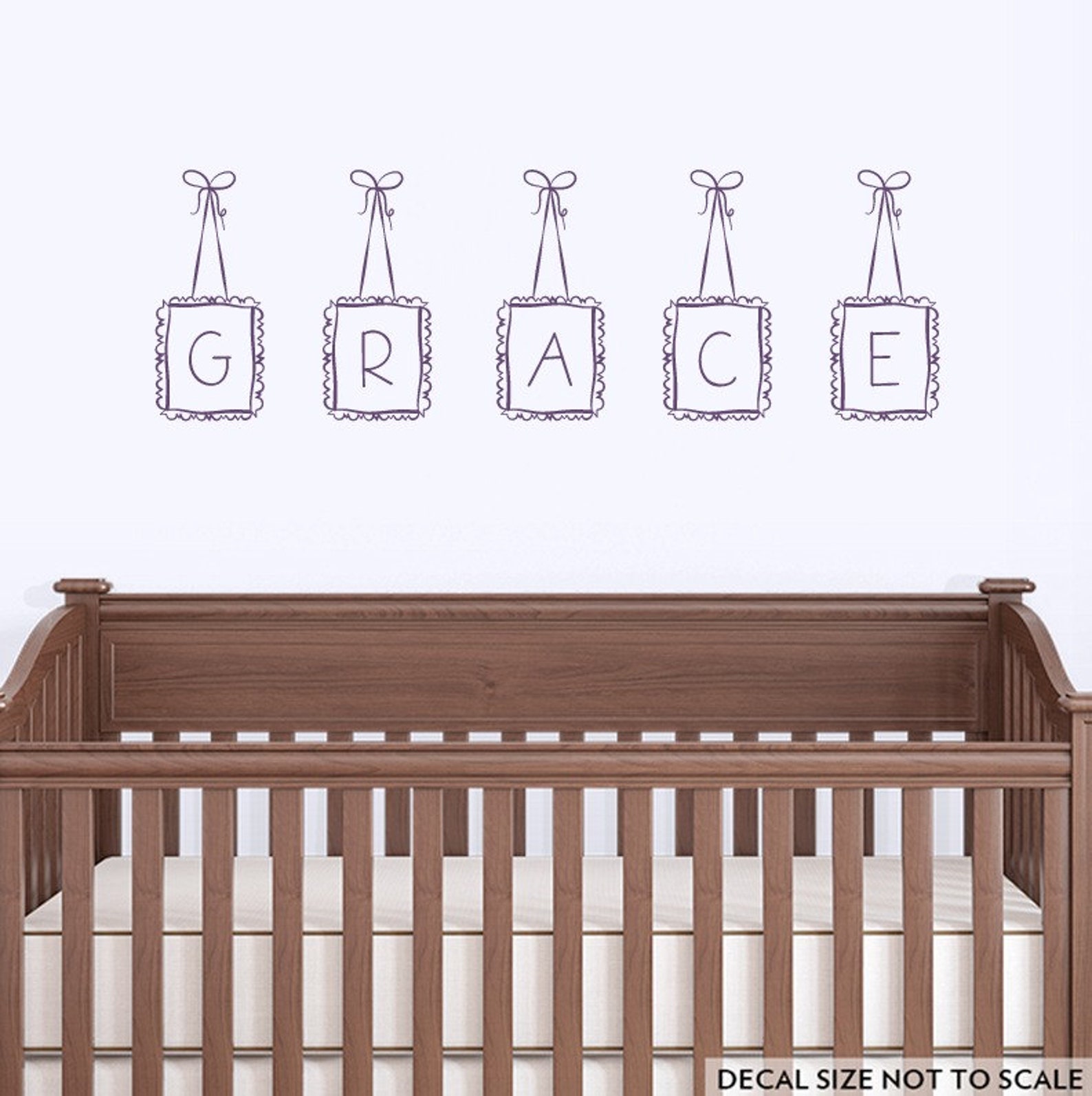 Custom Doodle Letter Name Frames Wall Decal Personalized - Etsy