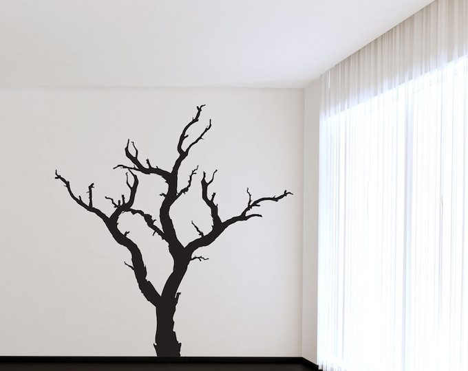 Spooky Dead Tree Wall Decal - Etsy