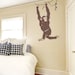 Hanging Chimp Wall Decal - Monkey Wall Art, Swinging Monkey, Nature ...