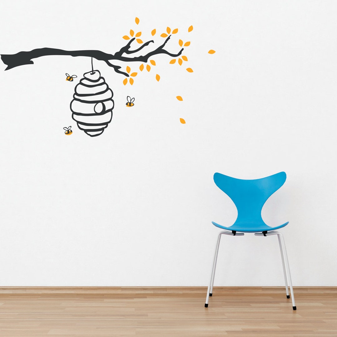 Custom Buzzing Beehive Vinyl Wall Decal - Etsy