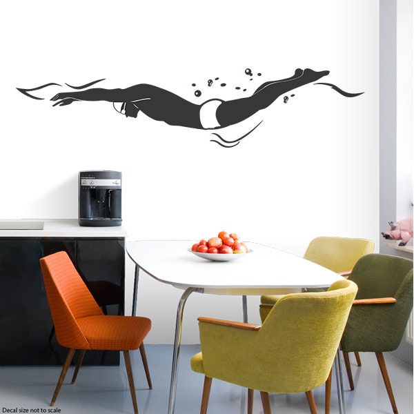 Swimmer Decal - Etsy