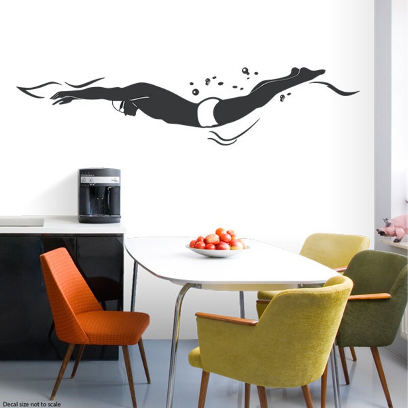 Swimmer Decal - Etsy