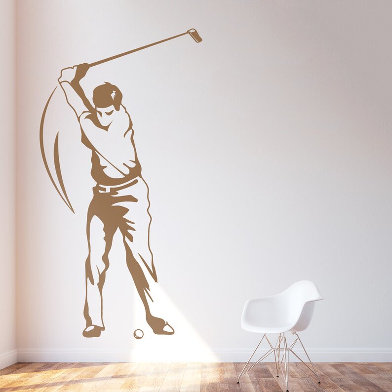 Golfer Sports Vinyl Wall Decal Sticker Golf Lover | Etsy