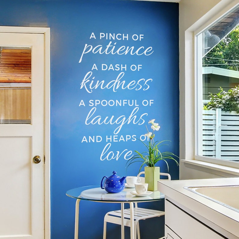 Pinch of Patience Wall Decal Inspirational Wall Decal - Etsy