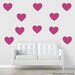 Giant Hearts Vinyl Wall Decal, Heart Decal, Large Heart Decal, Heart ...