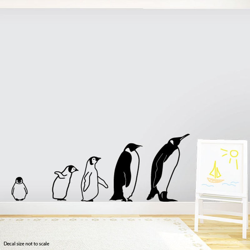 Penguin Wall Decals - Etsy