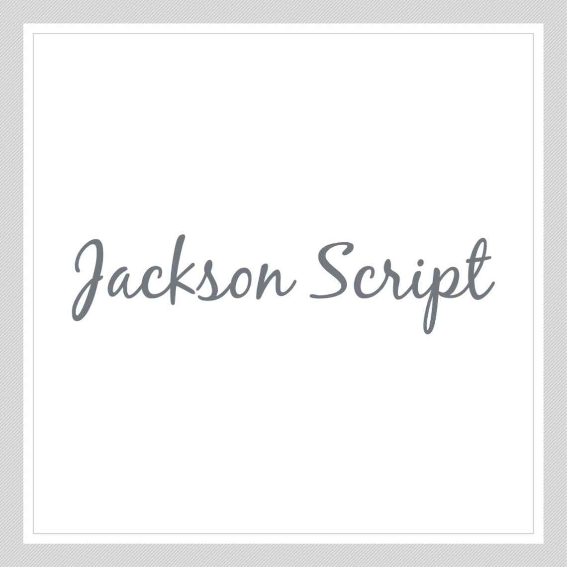 Jackson Script - Custom Text Wall Decal, Custom Wall Sticker, Custom ...