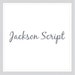 Jackson Script Custom Text Wall Decal, Custom Wall Sticker, Custom ...