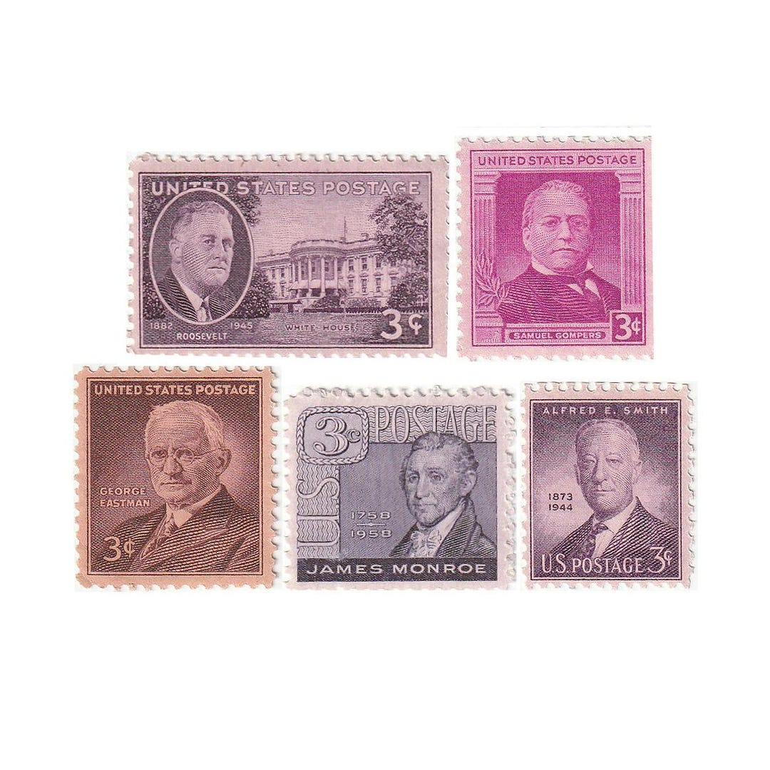USA Stamp _ 5 Pcs 3 Cent Postage Stamp - Etsy