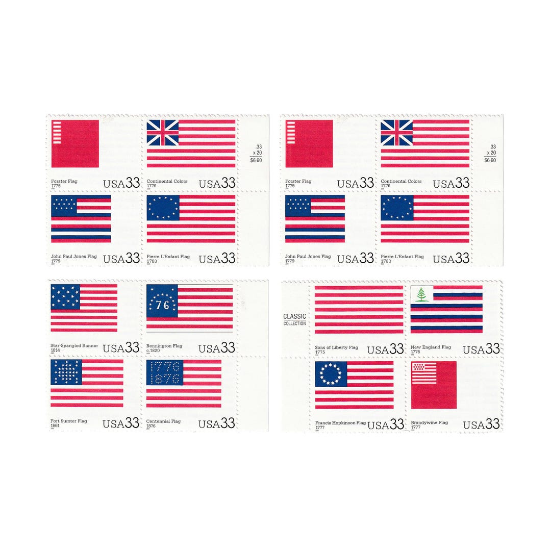 USA Stamp _ 33 Cent Postage Stamp _ USA Flag Stamp 16 Pcs - Etsy