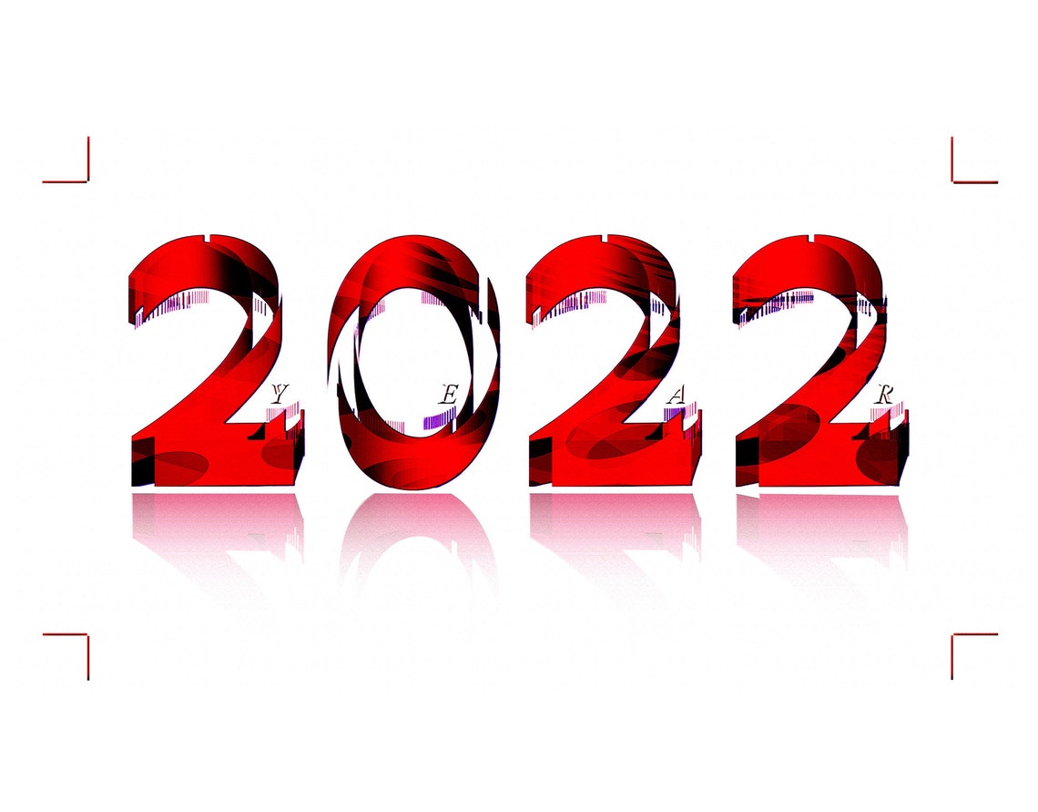 ANNÉE 2022 Digital Illustration JPEG Image Instant Download | Etsy