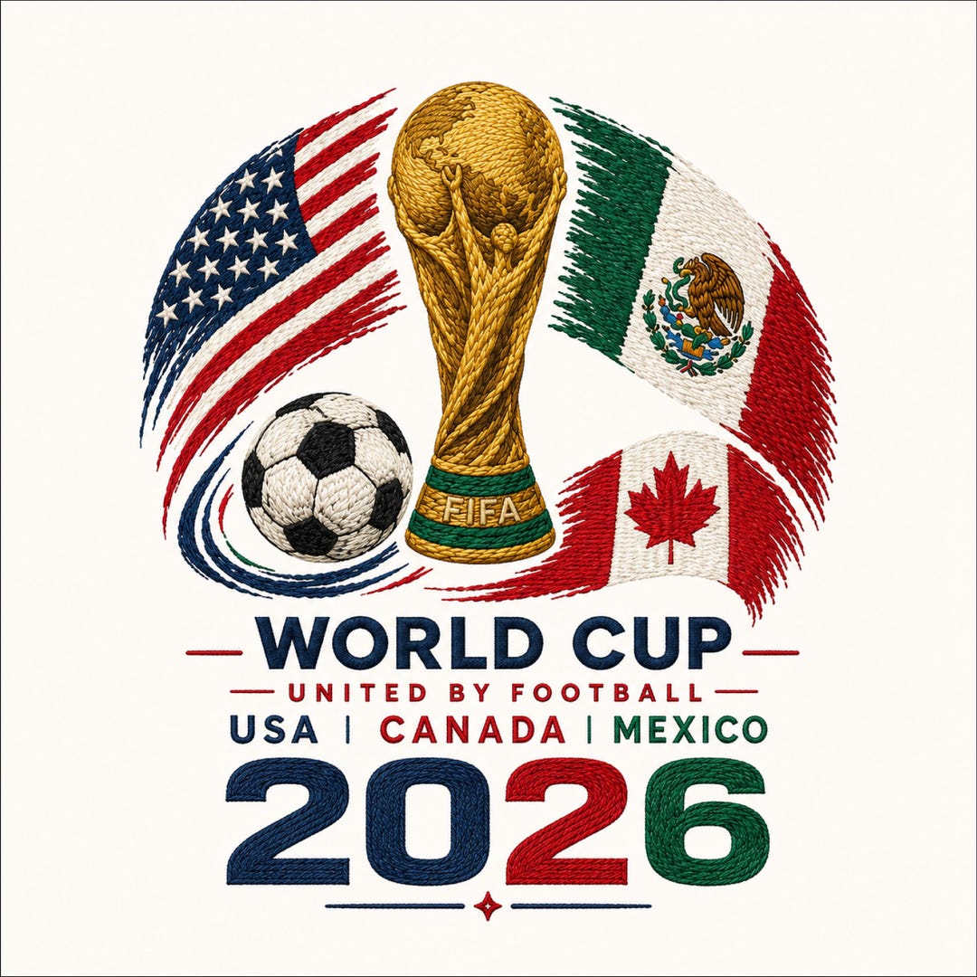 2026 Fußball WM 2026 Design (YARN ART) | USA, Canada, Mexico (Digital ...