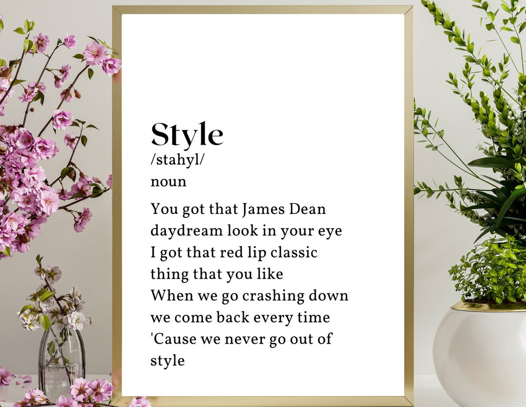 Style Inspired Definition Digital Print - Etsy