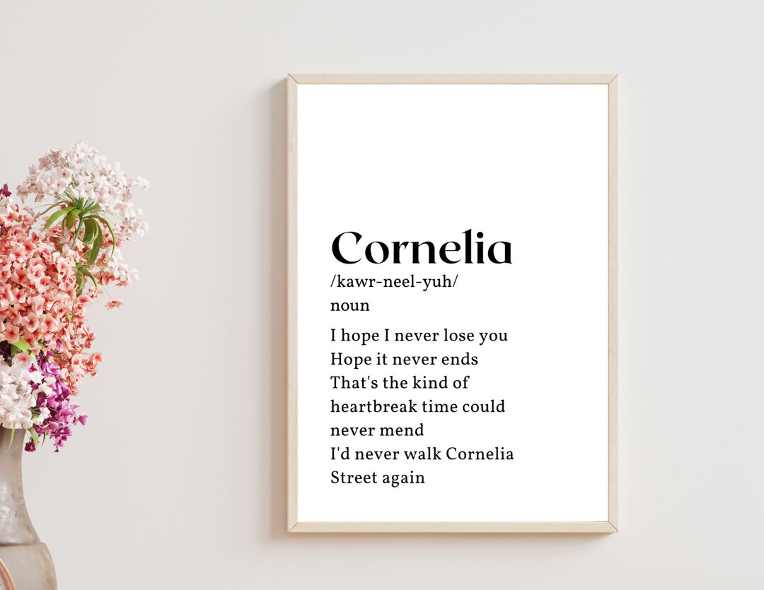 Cornelia Inspired Definition Digital Print - Etsy
