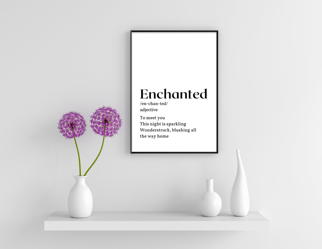 Enchanted Inspired Definition Digital Print - Etsy